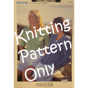 Sirdar | Art | New Sirdar 5346 Denim Tweed Ladies Cropped Cardigan ...